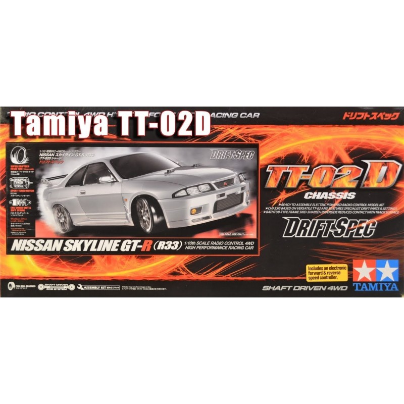 Tamiya Nissan Skyline GT-R R33 (TT-02D) Drift Spec Kit - 58604