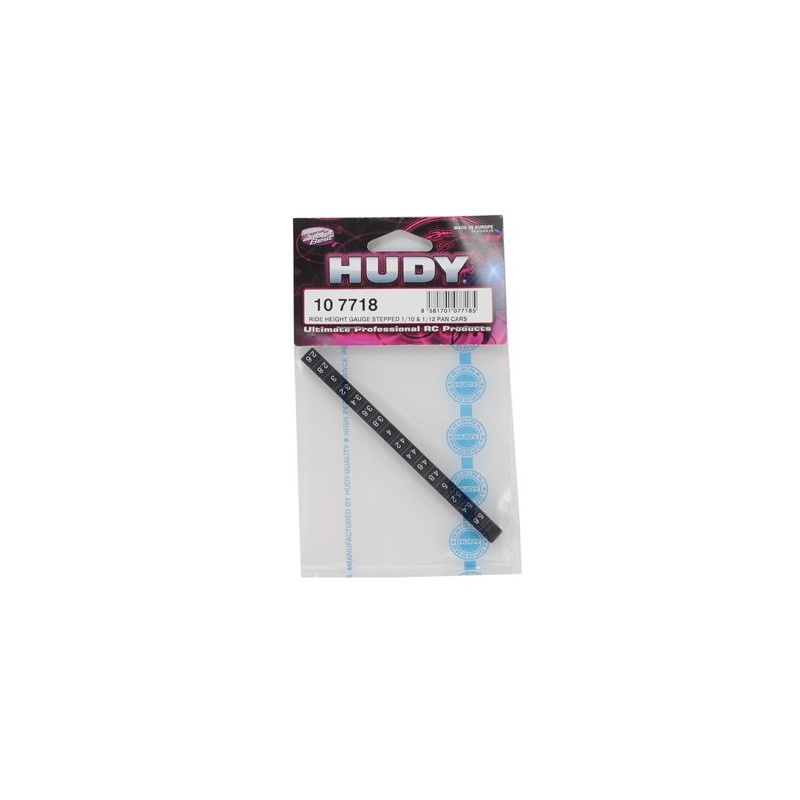 Hudy Ride Height Gauge Stepped For 1/10 & 1/12 Pan Cars