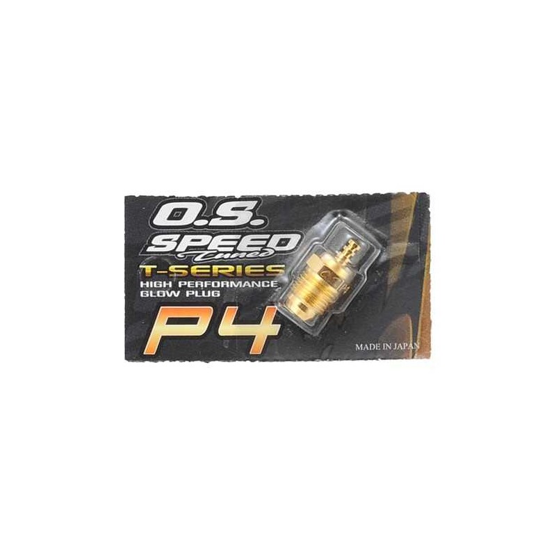 O.S. P4 Gold Turbo Glow Plug "Super Hot"