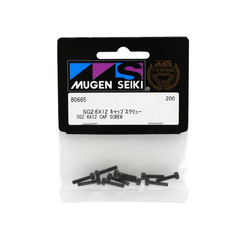 B0665 Mugen SG 2.6x12 Cap Head Screw (10)
