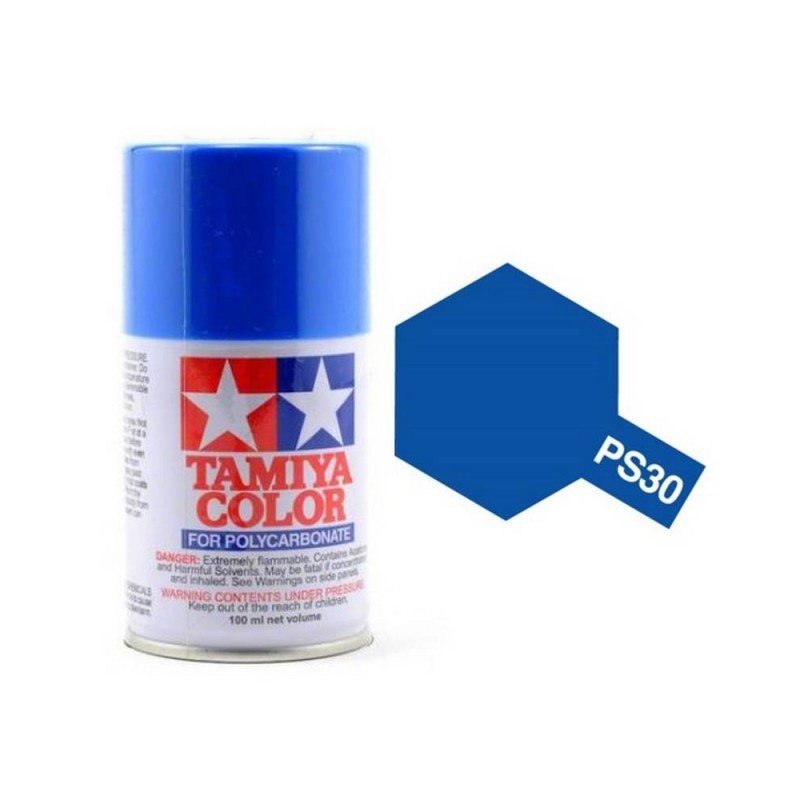 PS-30 Brillant Blue POLICARBONATE SPRAY 100ML TAMIYA